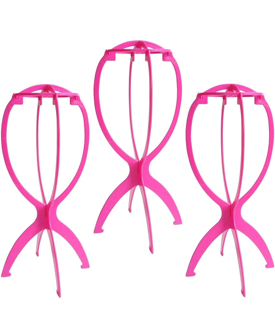 Wig Stand | Hot Pink | Set of 3 – TL Wigs - Wigs and Toppers